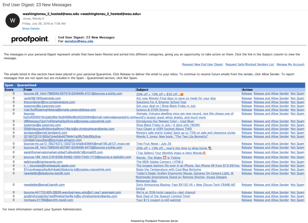 IT News & Updates 7/26/19 | TFREC Admin | Washington State University