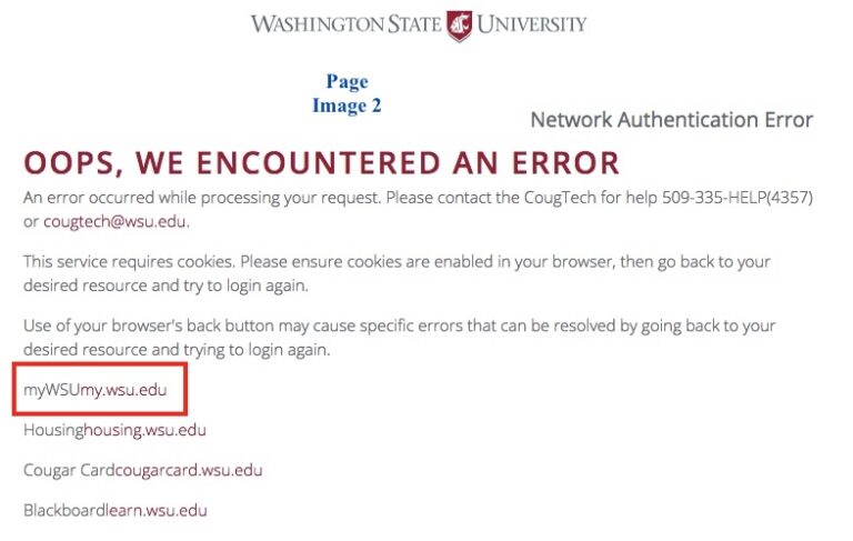 myWSU Update on Current Status | TFREC Admin | Washington State University