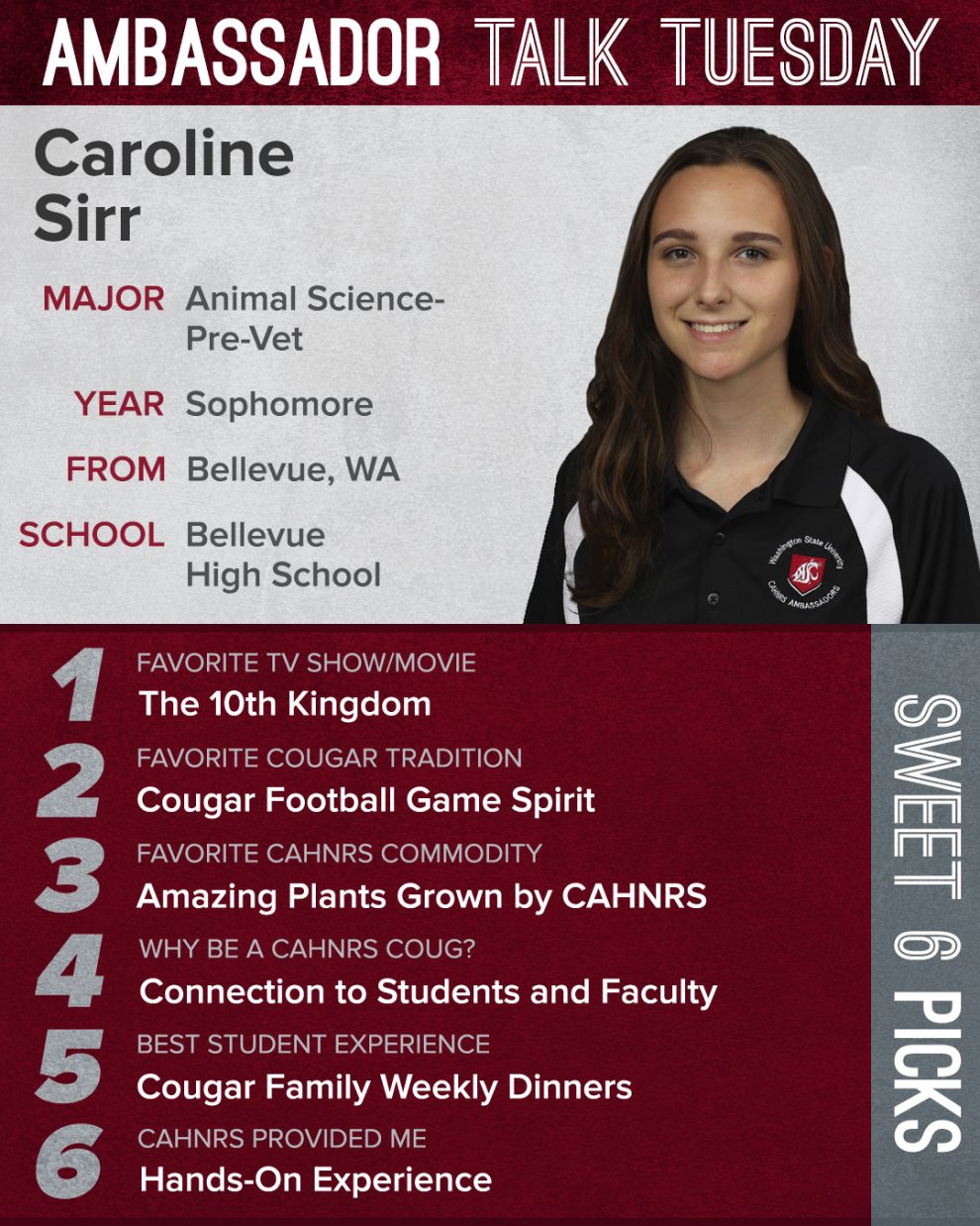 CAHNRS Talk Tuesday: Caroline Sirr | CAHNRS News | Washington State ...