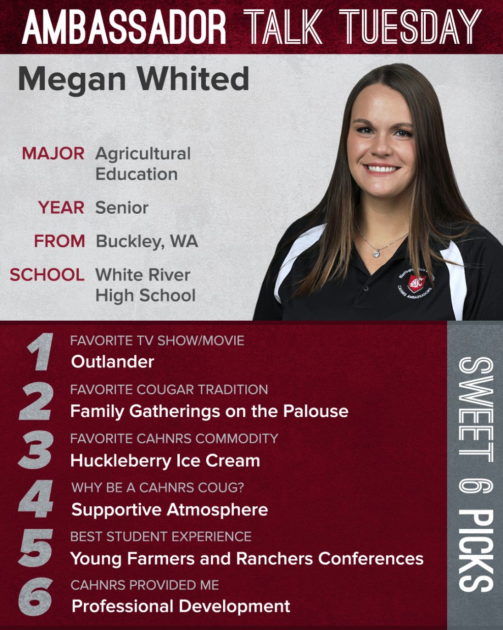CAHNRS Talk Tuesday: Megan Whited | CAHNRS News | Washington State ...