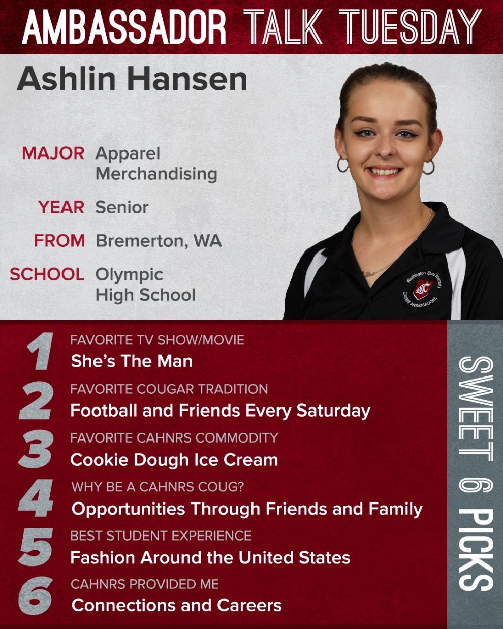 CAHNRS Talk Tuesday: Ashlin Hansen | CAHNRS News | Washington State ...