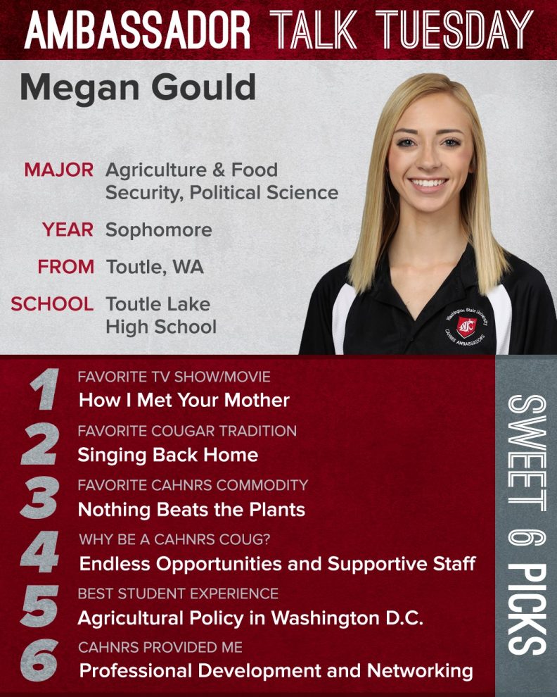 CAHNRS Talk Tuesday: Megan Gould | CAHNRS News | Washington State ...