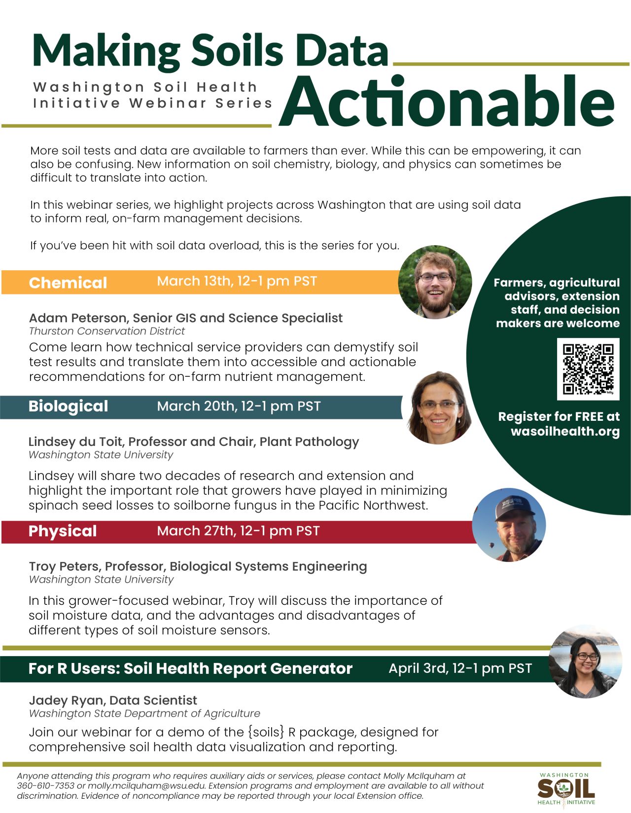 Making Soils Data Actionable Webinar Series | Center for Sustaining Agriculture and Natural ...