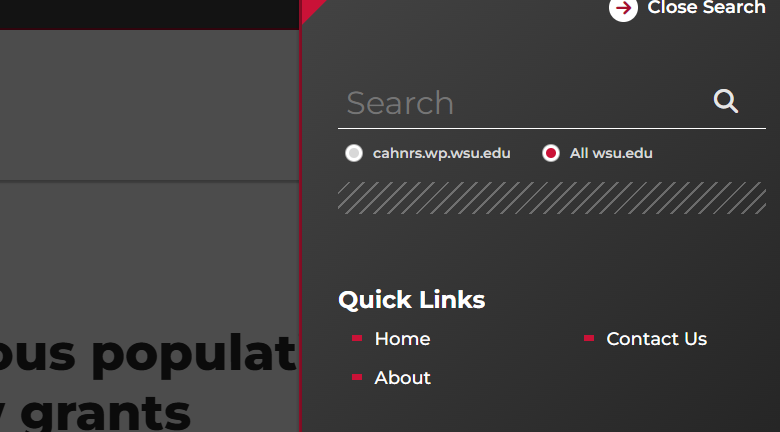 Menus | CAHNRS Marketing & Communications | Washington State University