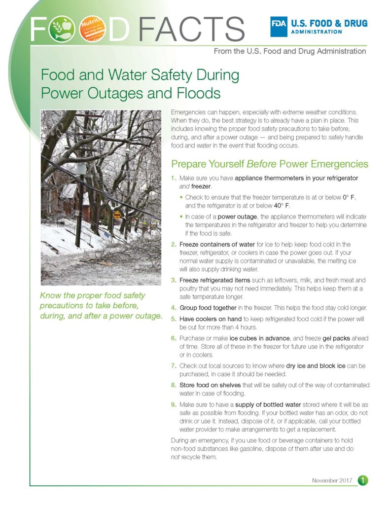 Emergency Preparedness | Consumer Food Safety | Washington State University