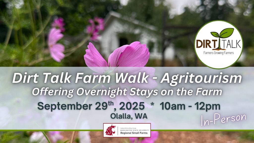 Dirt Talk Farm Walk: Agritourism – Offering Overnight Stays on the Farm ...