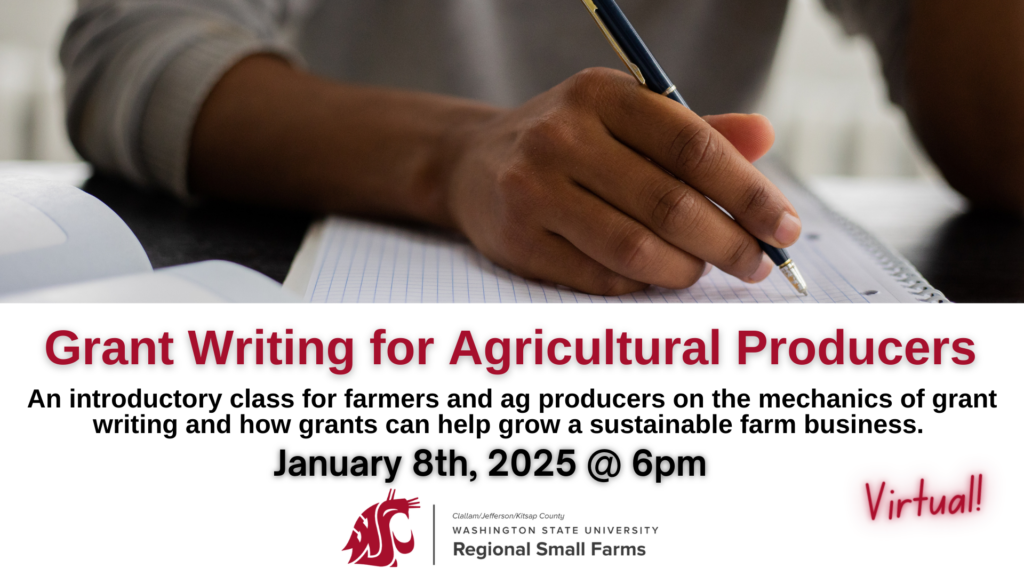 Grant Writing for Agricultural Producers | Regional Small Farms ...