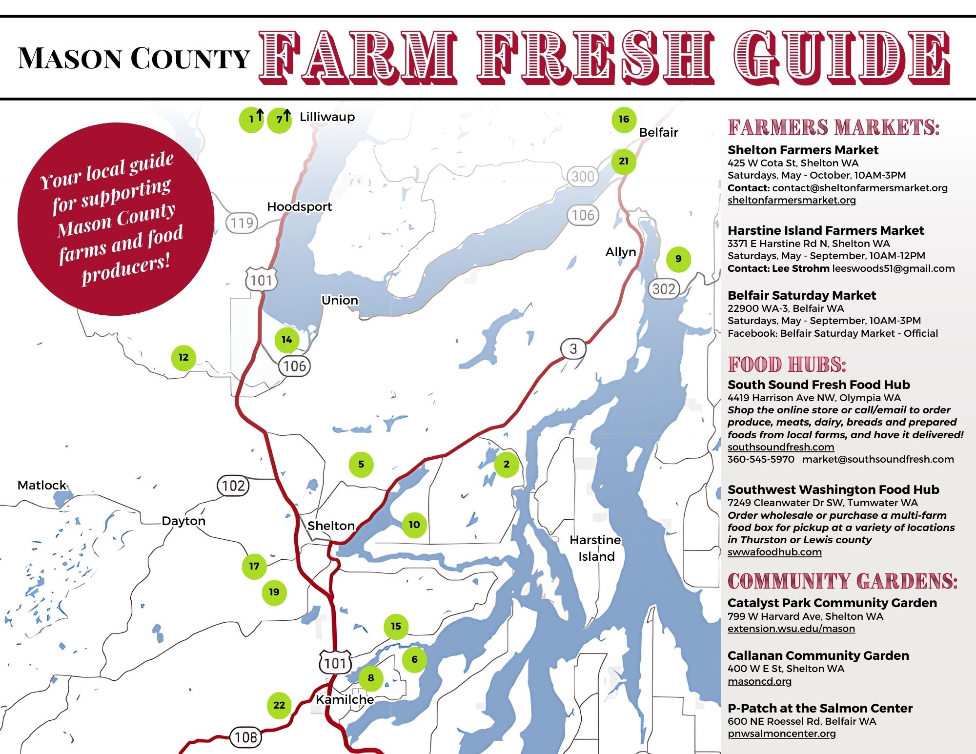 Mason County Farm Fresh Guide | Mason County | Washington State University