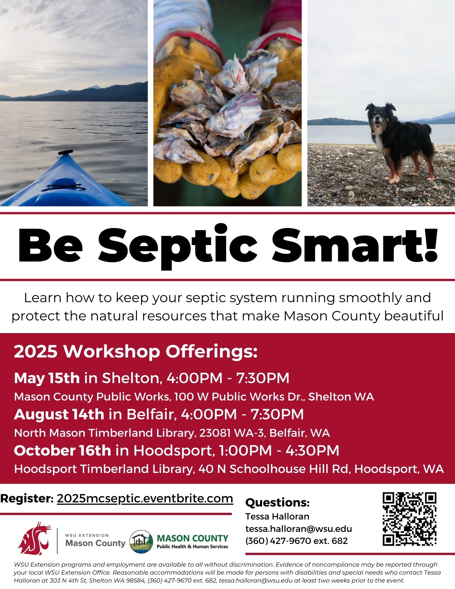 August ‘Be Septic Smart’ Workshop | Mason County | Washington State ...