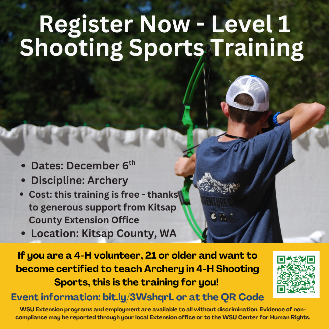Shooting Sports Volunteer Level 1 Archery (Kitsap) | 4-H Youth ...