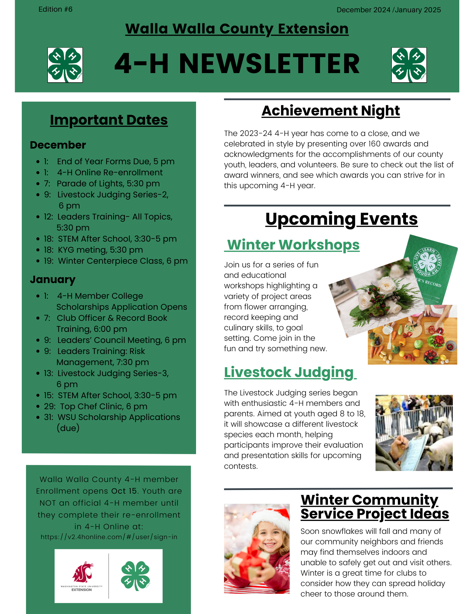 Walla Walla County 4-H Newsletter | Walla Walla County | Washington ...