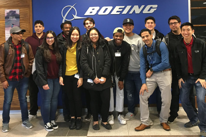 WSU STEM students tour Boeing, network with alumni | WSU Insider ...