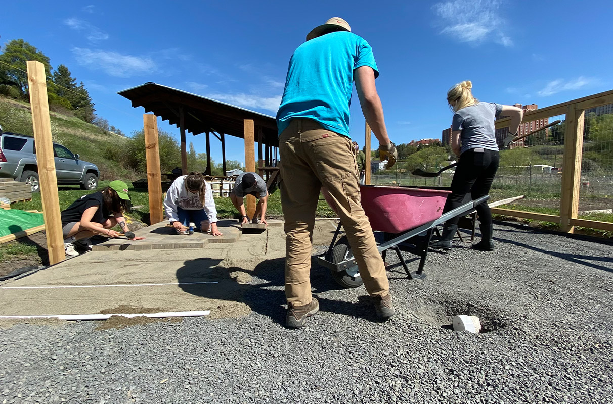 Students help design first ADA accessible garden in the area | WSU ...