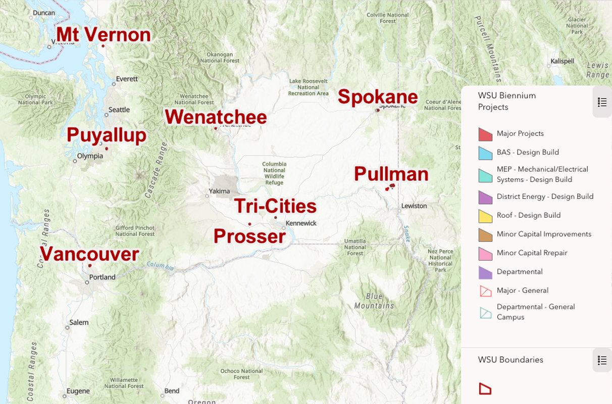 Capital projects system‑wide highlighted with new interactive map | WSU ...