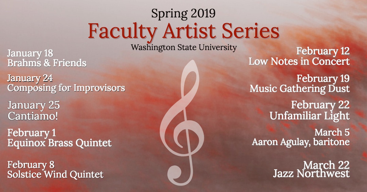 FAS Spring 2019 | School of Music | Washington State University