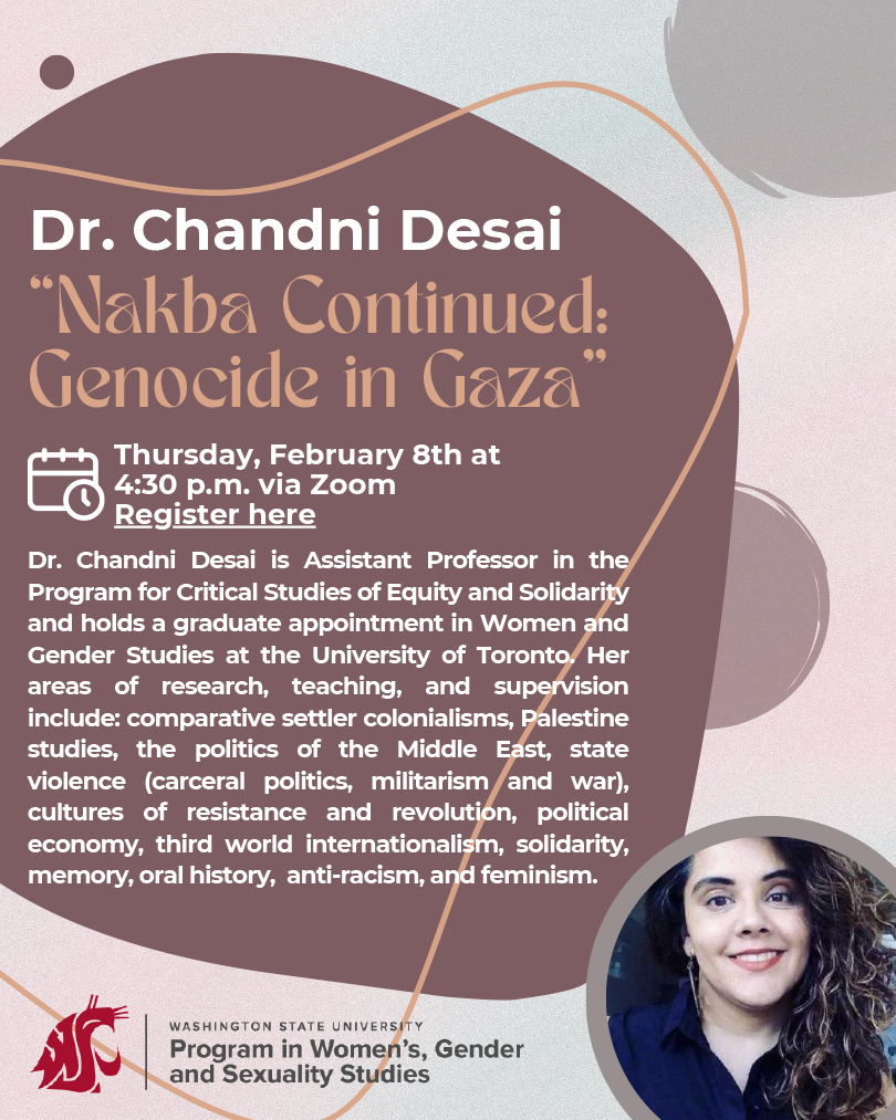 WGSS Hosts Webinar with Dr. Chandni Desai | Program in Women’s, Gender ...