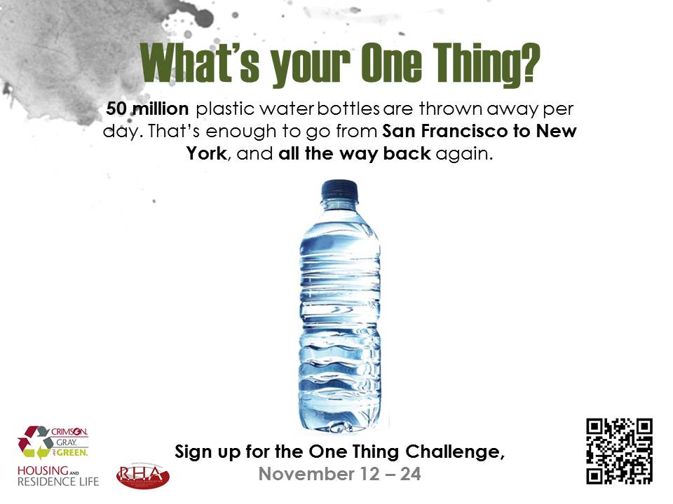 One Thing Challenge (Garbology) | Common Reading Program | Washington ...