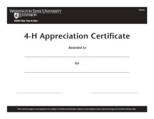 4-H Appreciation Certificate | WSU Extension Publications | Washington ...