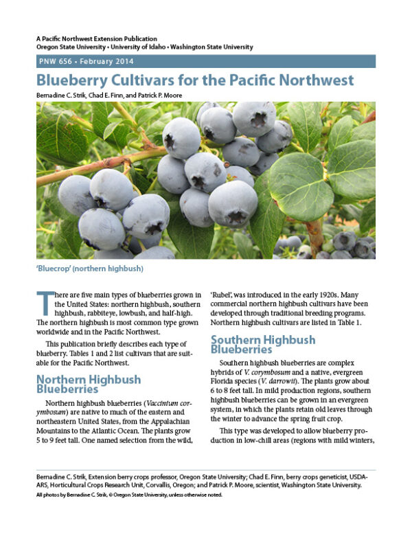 Blueberry Cultivars for the Pacific Northwest | WSU Extension ...