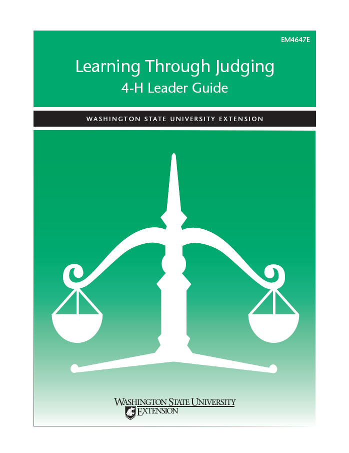 Learning Through 4-H Judging (LG) | WSU Extension Publications ...