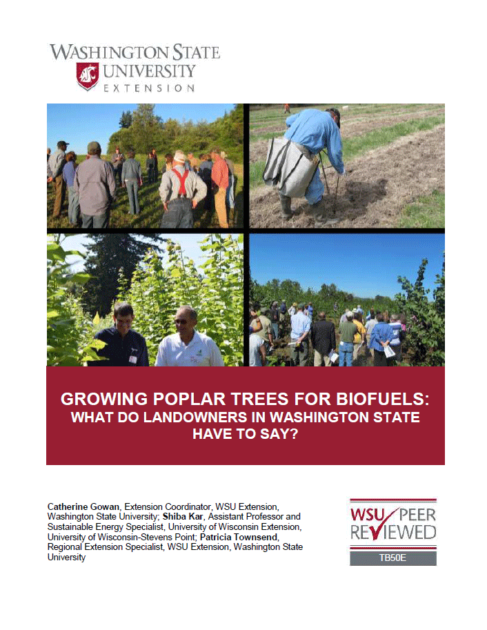 Growing Poplar Trees for Biofuels: What do landowners in Washington ...