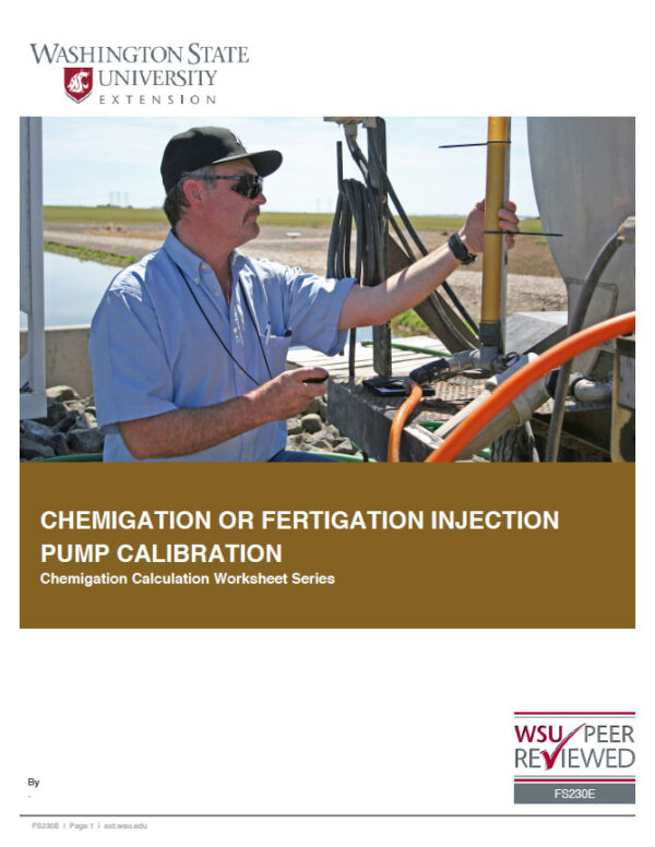 Chemigation or Fertigation Injection Pump Calibration (Chemigation ...