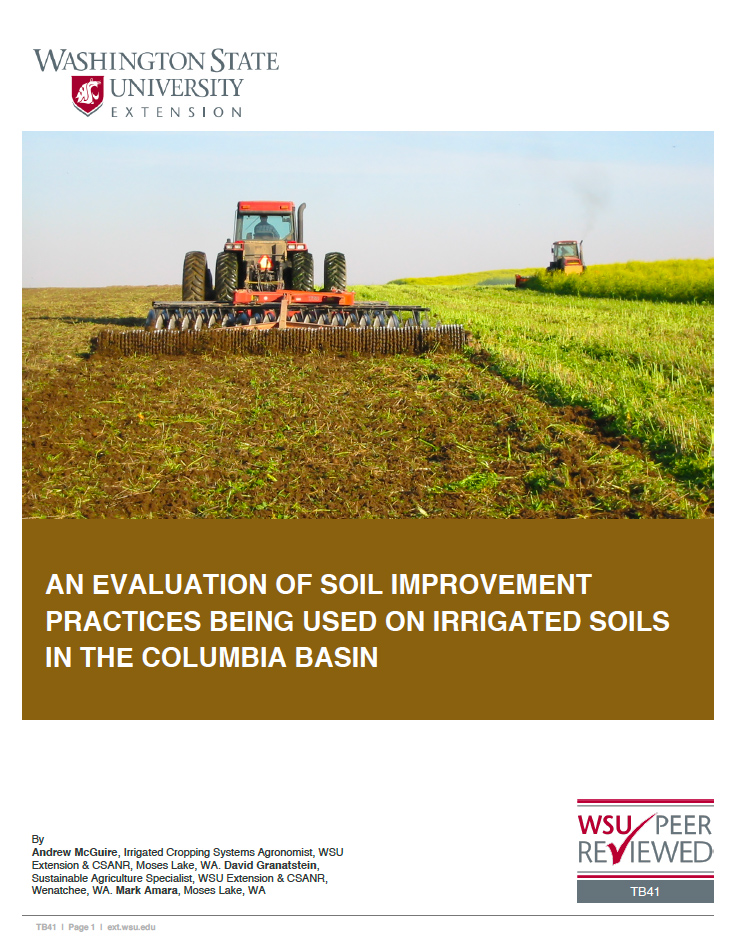 An Evaluation of Soil Improvement Practices Being Used on Irrigated ...