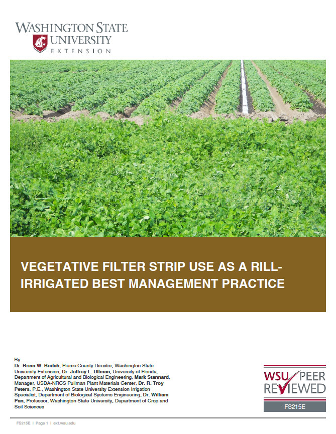 Vegetative Filter Strip Use as a Rill-Irrigated Best Management ...