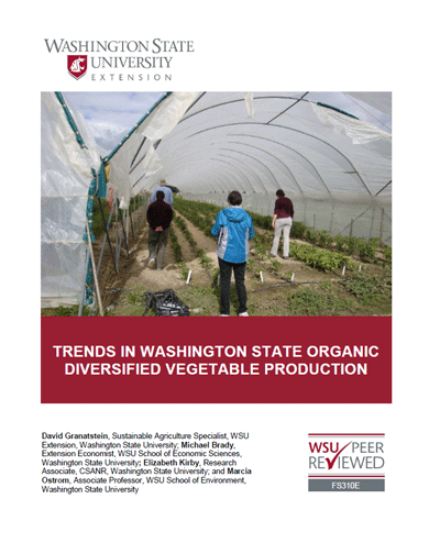 Trends in Washington State organic diversified vegetable production ...
