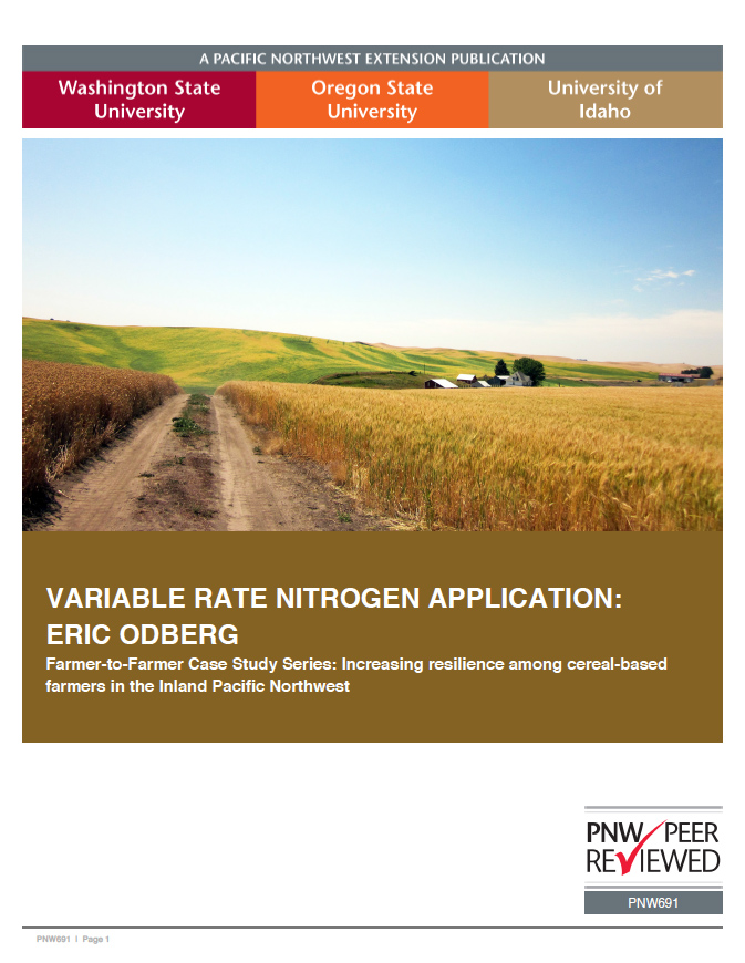 Variable Rate Nitrogen Application: Eric Odberg (Farmer to Farmer Case ...