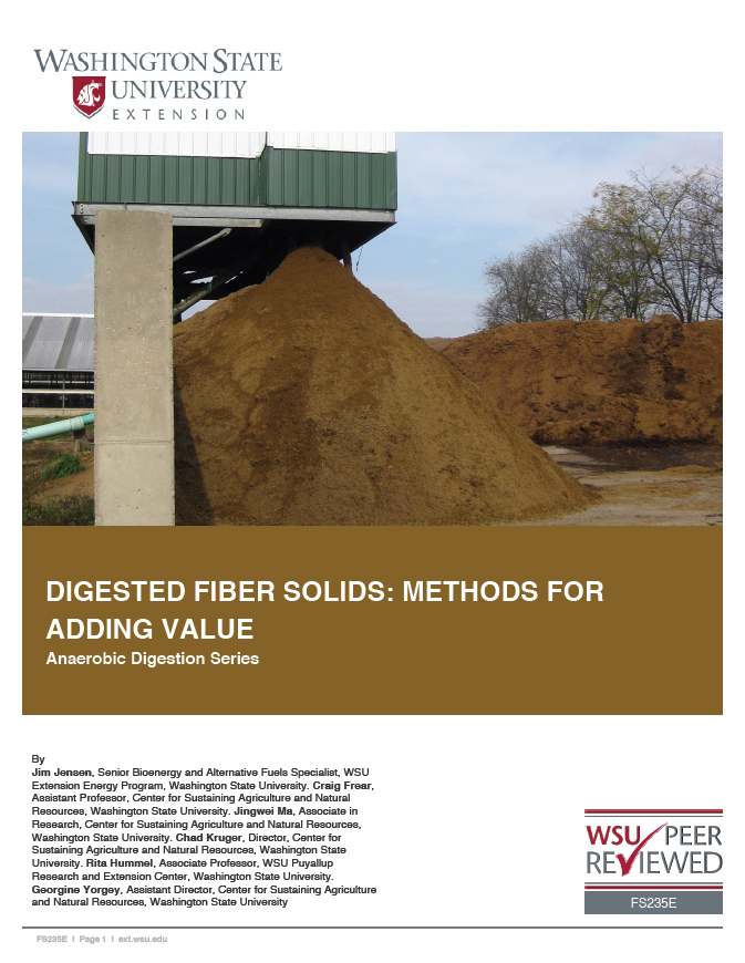 Digested Fiber Solids: Methods for Adding Value (Anaerobic Digestion ... Digested Fiber Solids: Methods for Adding Value (Anaerobic Digestion ...