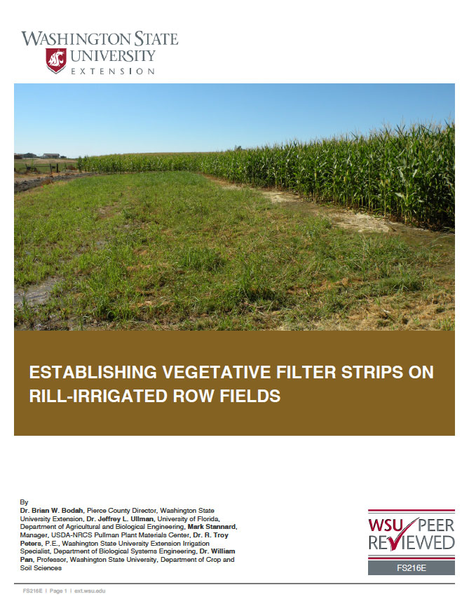 Establishing Vegetative Filter Strips on Rill-Irrigated Row Fields ...