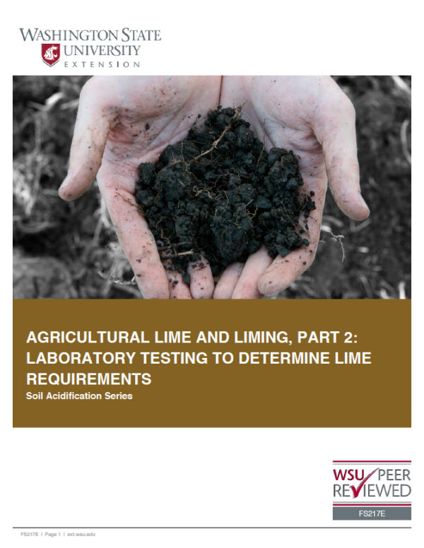Agricultural Lime and Liming – Part 2. Laboratory testing to determine ...