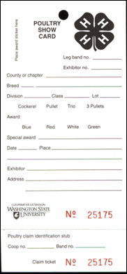 Poultry Show Card (Pk of 25) | WSU Extension Publications | Washington ...