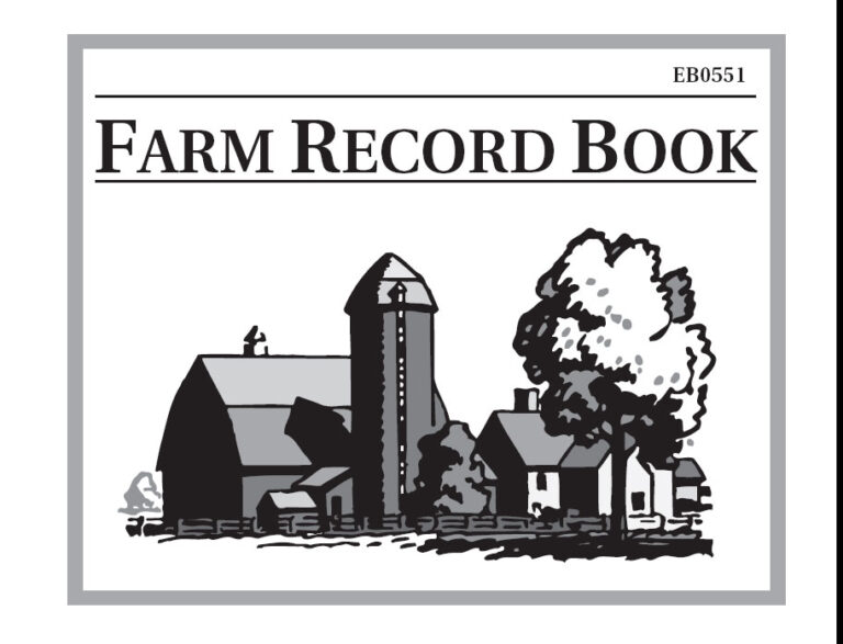 WSU Farm Record Book | WSU Extension Publications | Washington State ...