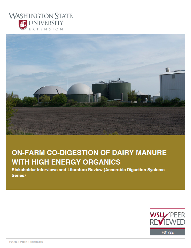 On-Farm Co-Digestion of Dairy Manure with High-Energy Organics ...