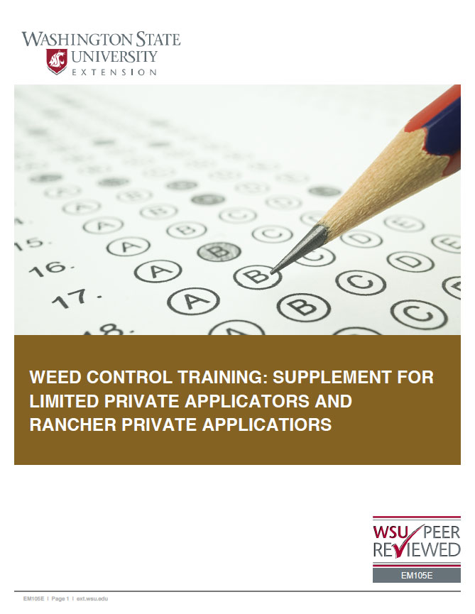 Weed Control Training: Supplement for Limited Private Applicators and ...