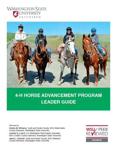 4-H Horse Advancement Program Leader Guide | WSU Extension Publications ...
