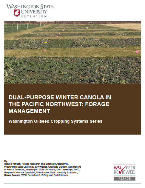 Dual-Purpose Winter Canola in the Pacific Northwest: Forage Management ...