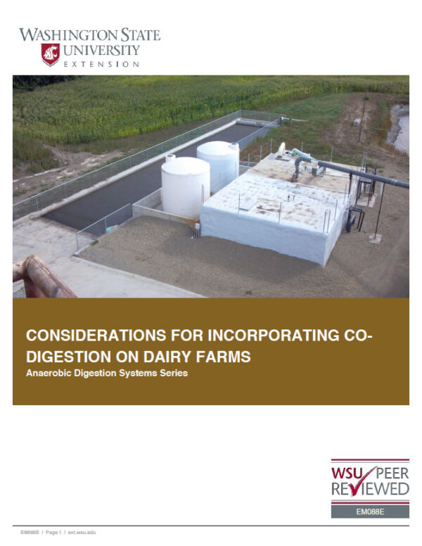 Considerations for Incorporating Co-Digestion on Dairy Farms | WSU ...