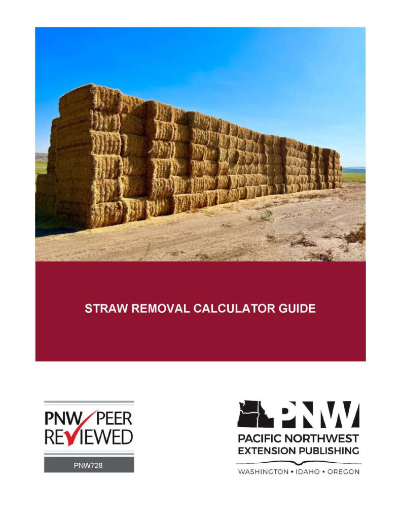 Straw Removal Calculator Guide | WSU Extension Publications ...