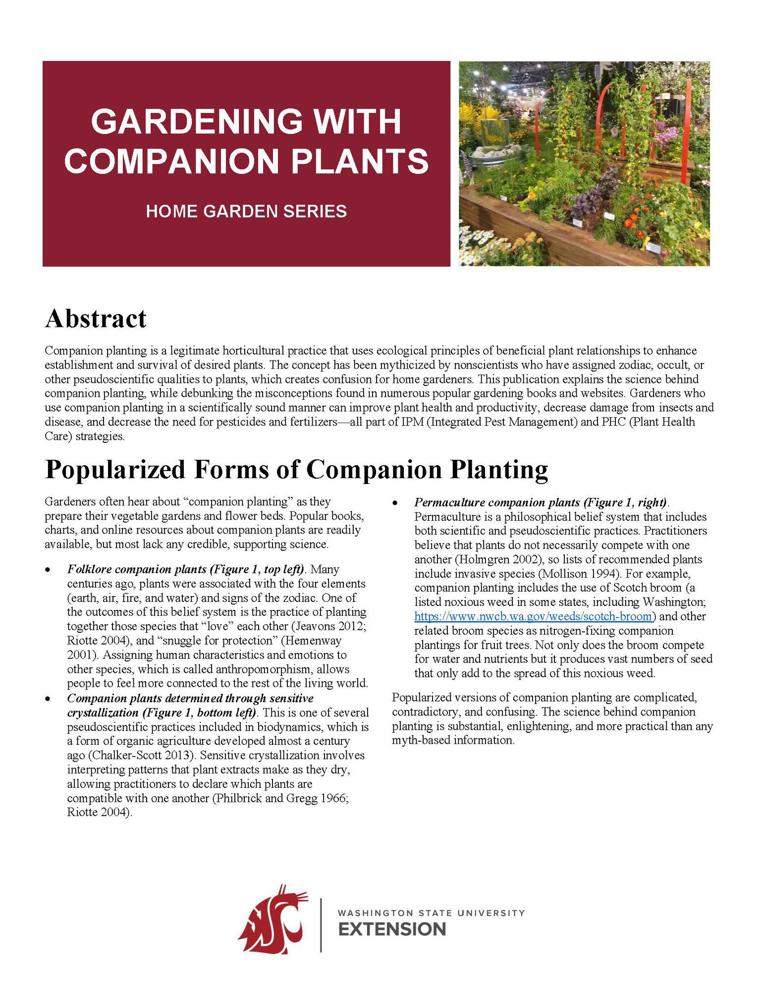 Gardening with Companion Plants (Home Garden Series) | WSU Extension ...