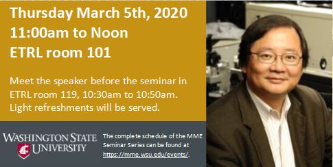 MME Seminar: Materials under extreme conditions | Events | Washington ...