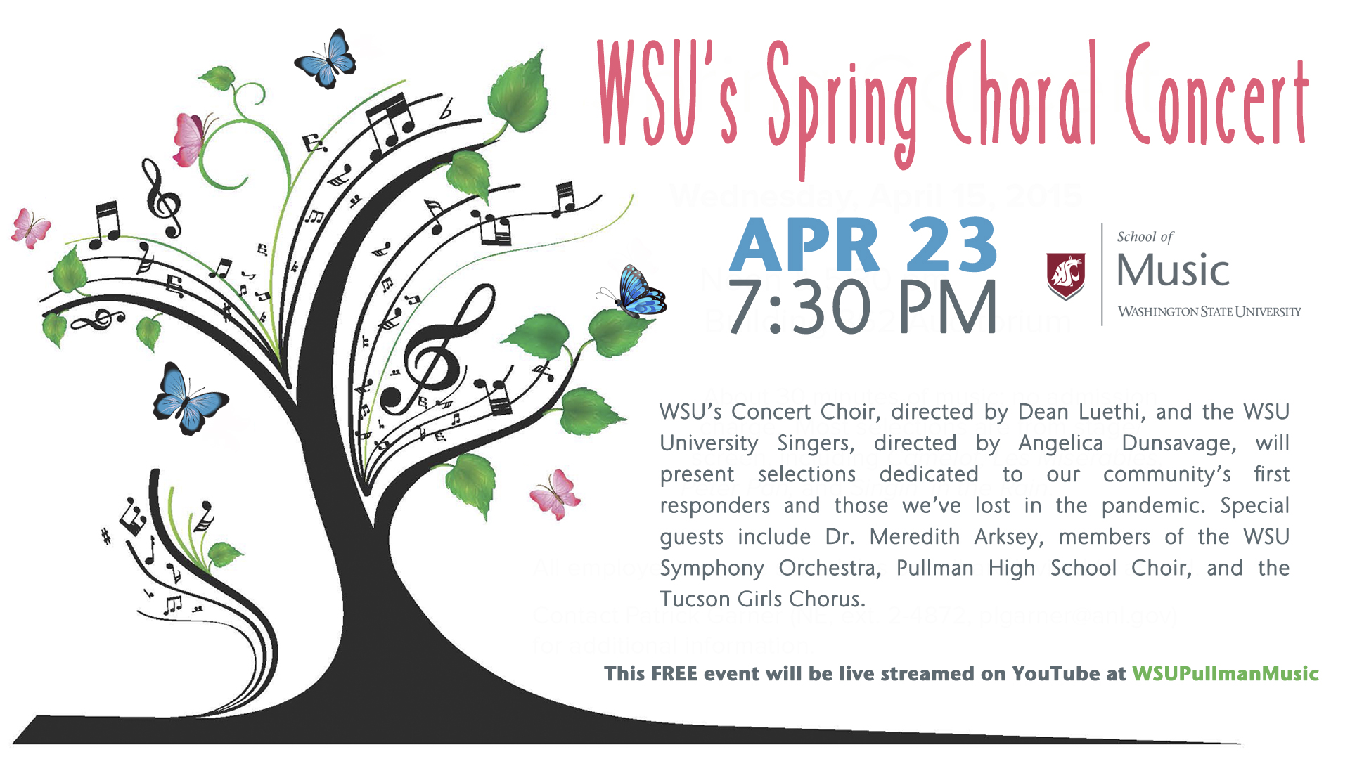 WSU’s Spring Choral Concert | Events | Washington State University