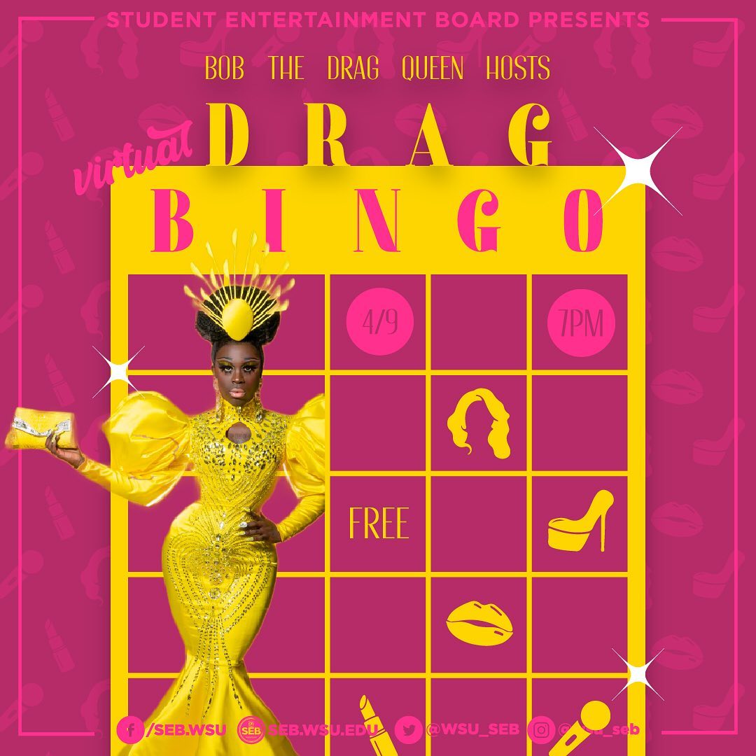 Virtual Drag Bingo with Bob the Drag Queen | Events | Washington State ...