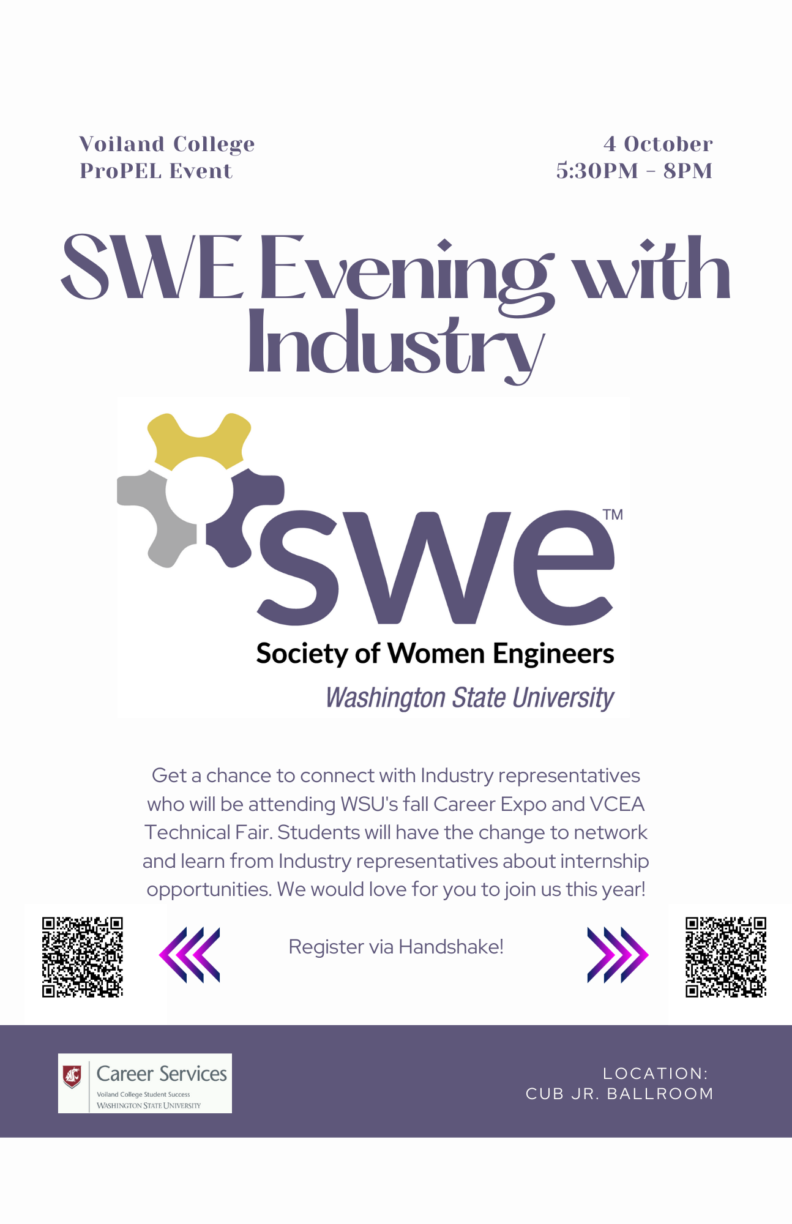SWE evening with industry | Events | Washington State University