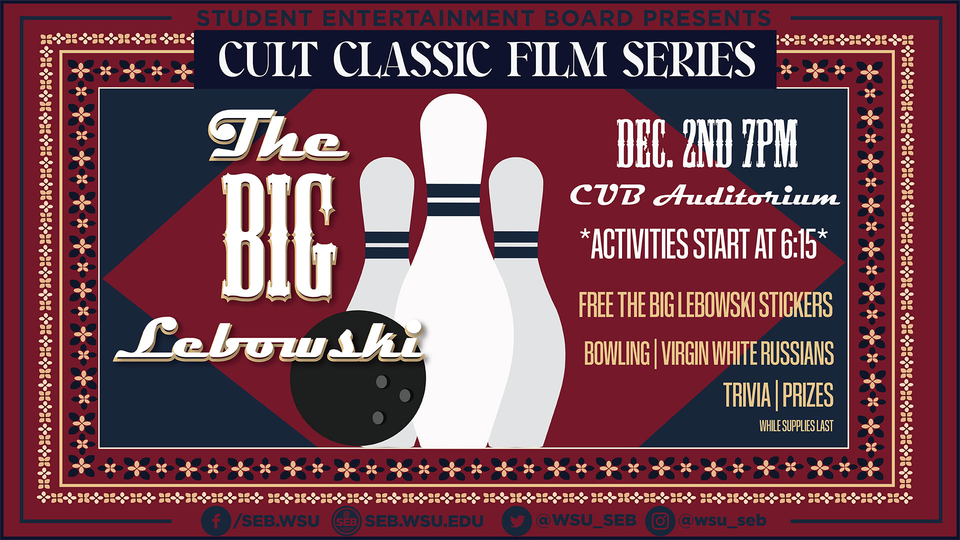 SEB Cult Classic Film Series: The Big Lebowski | Events | Washington ...