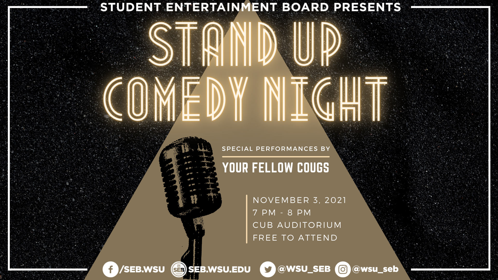 SEB presents Stand Up Comedy Night | Events | Washington State University