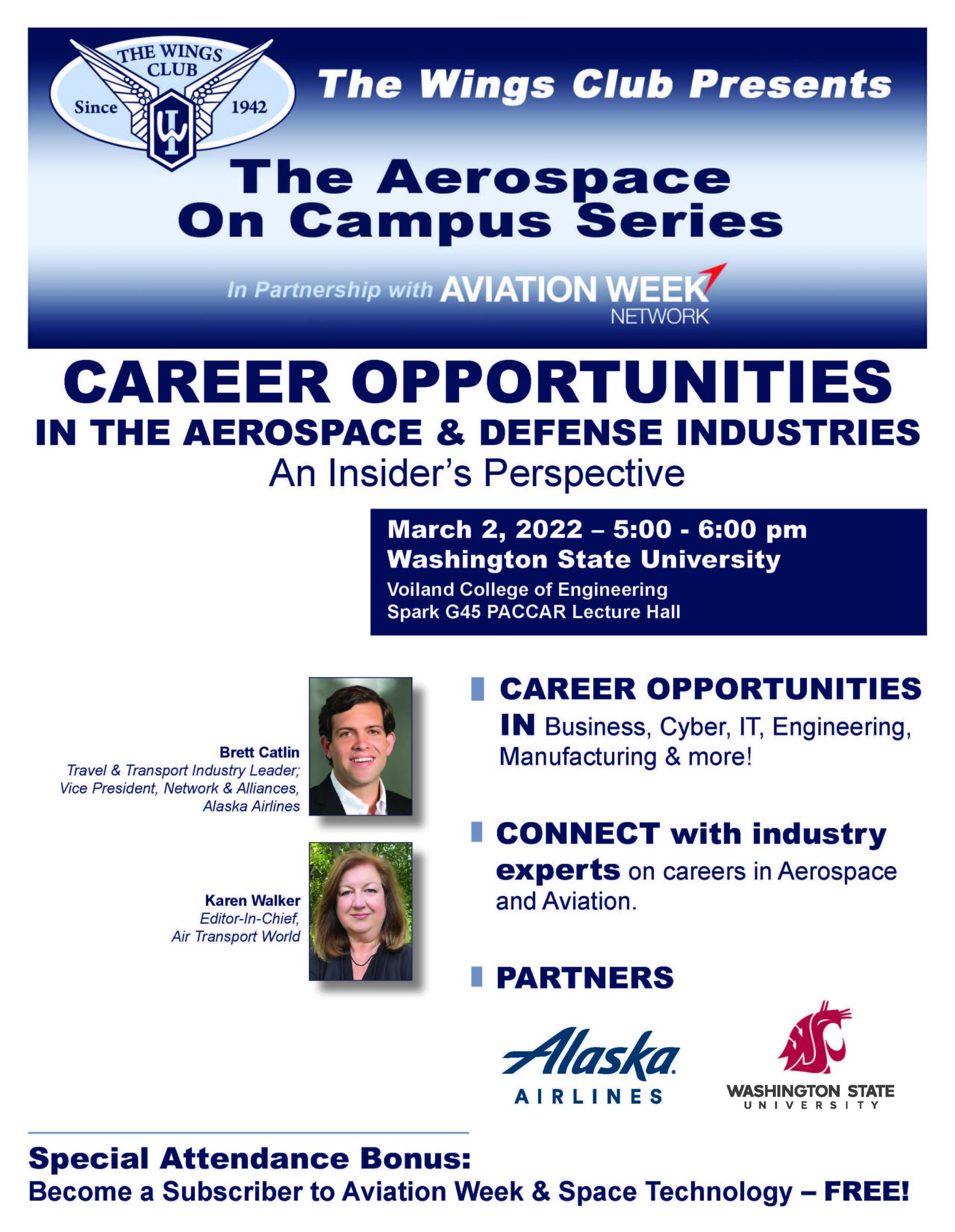 WSU Aerospace on campus — Alaska Airlines | Events | Washington State ...