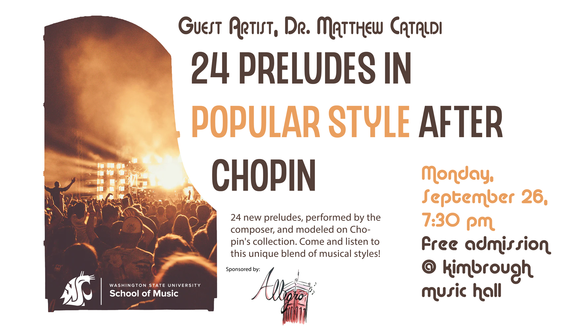 Guest Artist: Matthew Cataldi, piano | Events | Washington State University